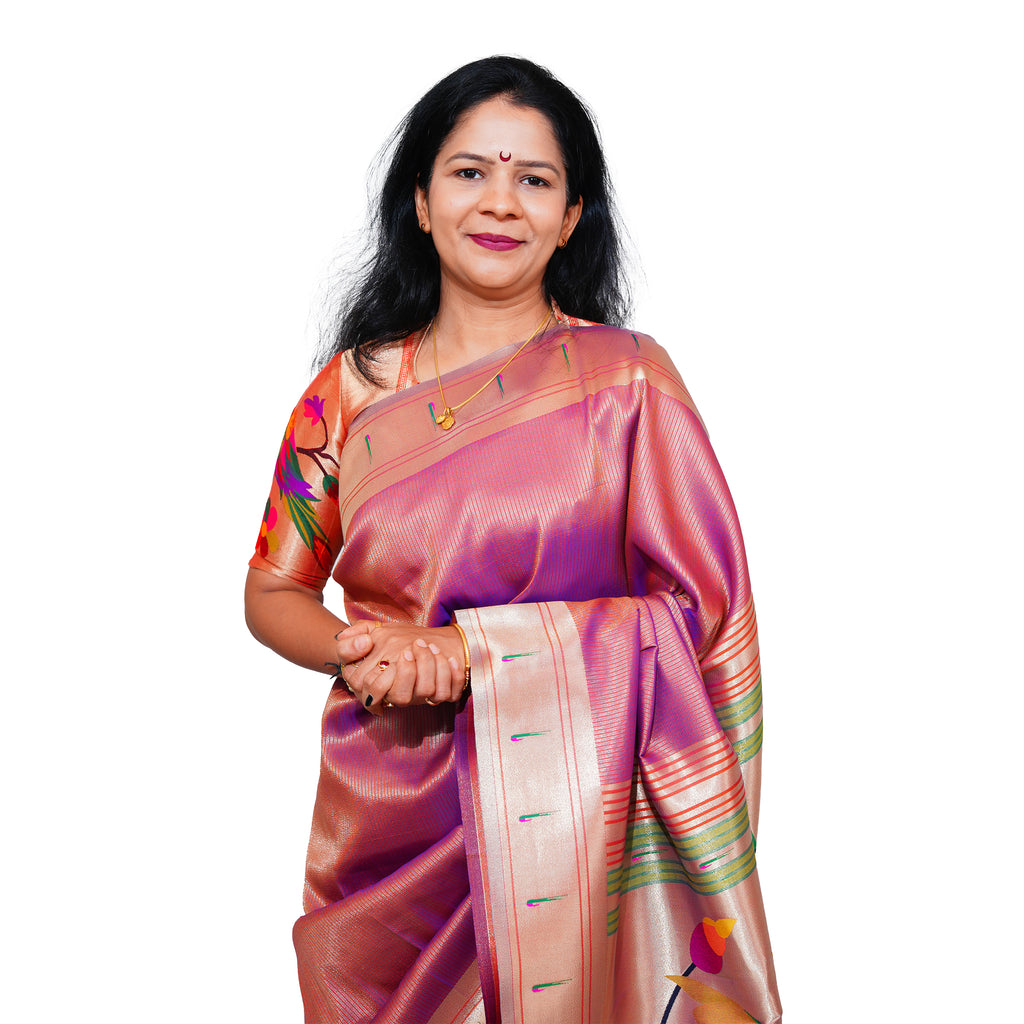 Mohini - Purple – Dhana's Paithani