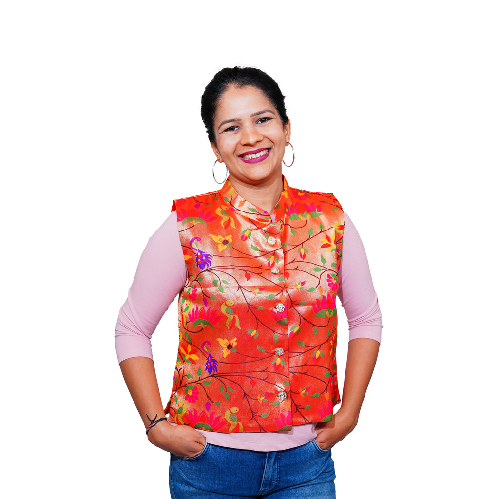 Ladies Paithani Jacket – Dhana's Paithani